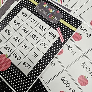 Expanded Form Bingo Game for Students, Math Games for School, 2nd 3rd ...