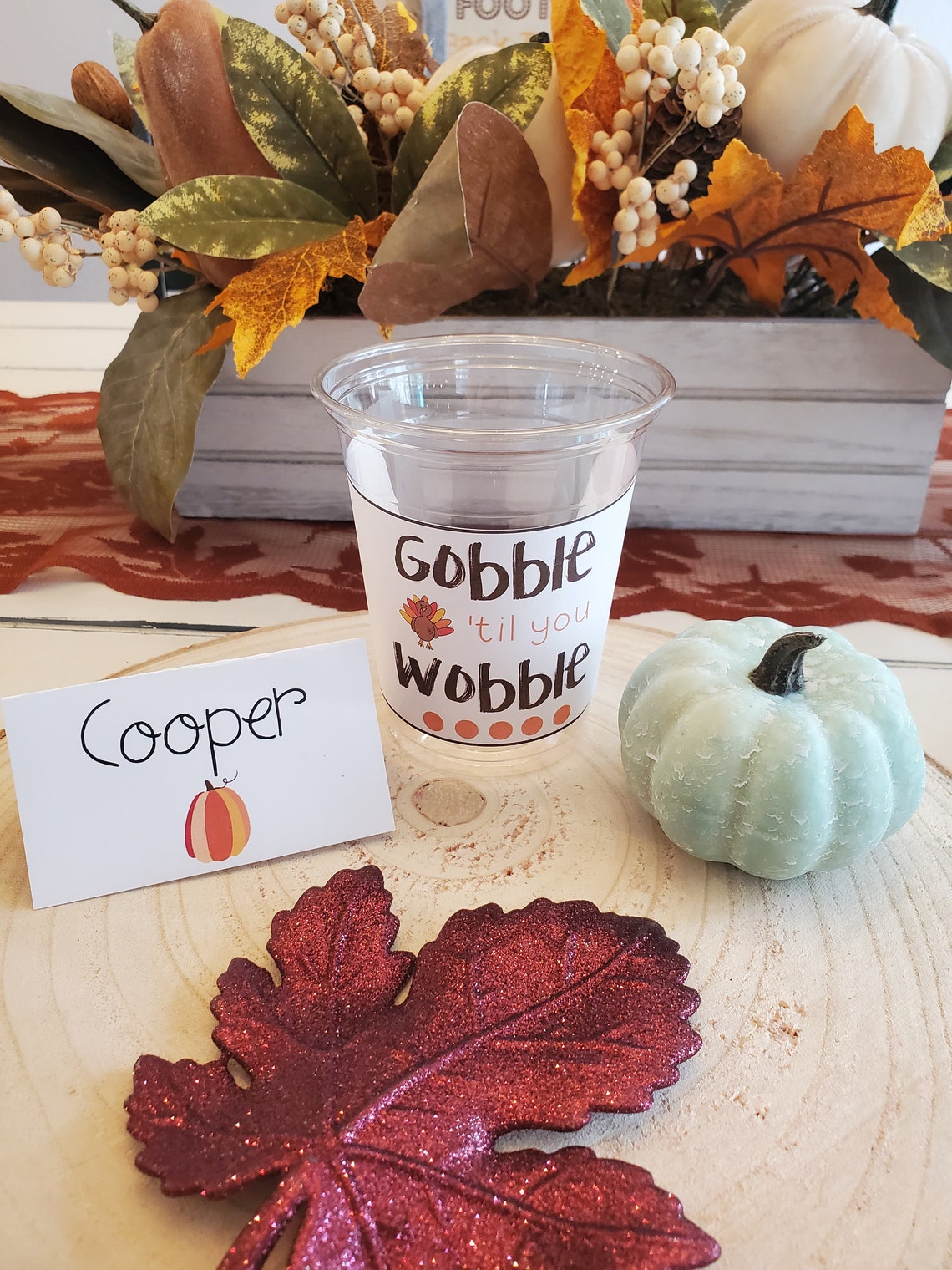 Dinner Place Setting Name Cards, Thanksgiving Place Setting Name Cards ...