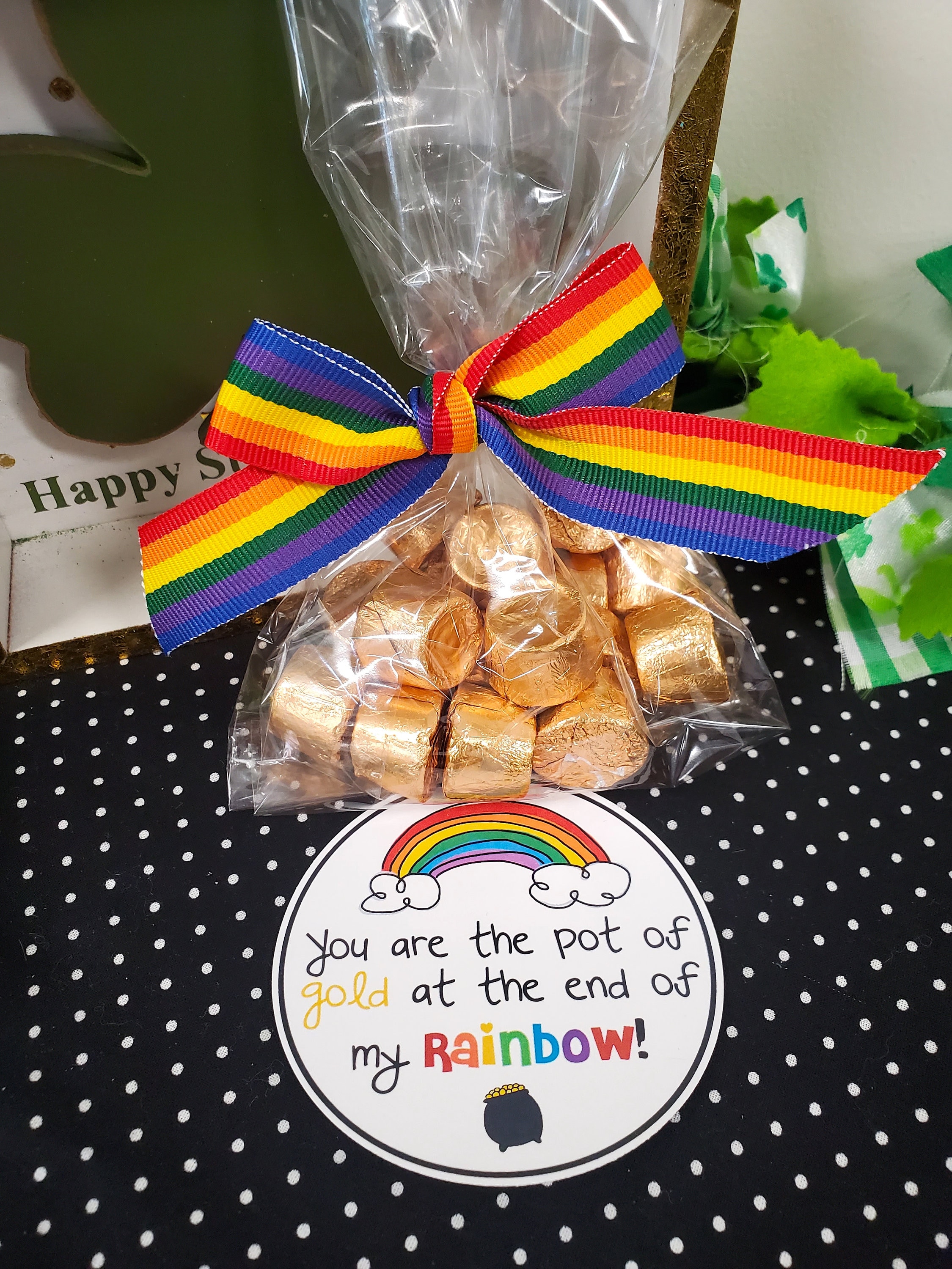 You Are the Pot of Gold at the End of My Rainbow Gift Tag, St. Patrick ...