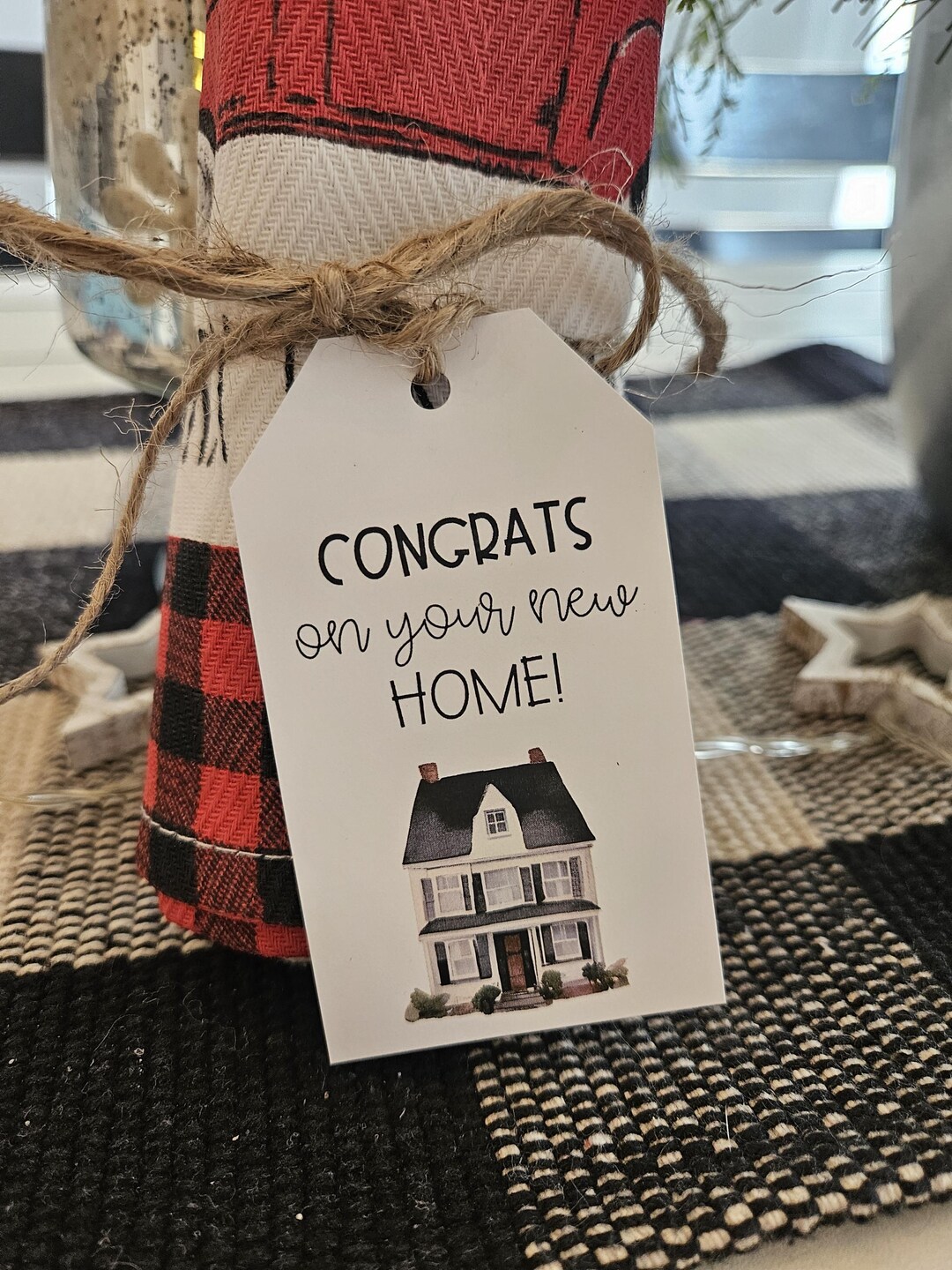Housewarming Party Gift Tags, Congratulations on a New Home Tags, New ...
