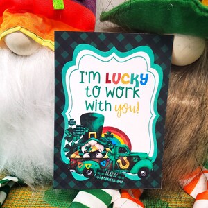 I'm Lucky to Work With You Printable Gift Tags for St. Patrick's Day ...