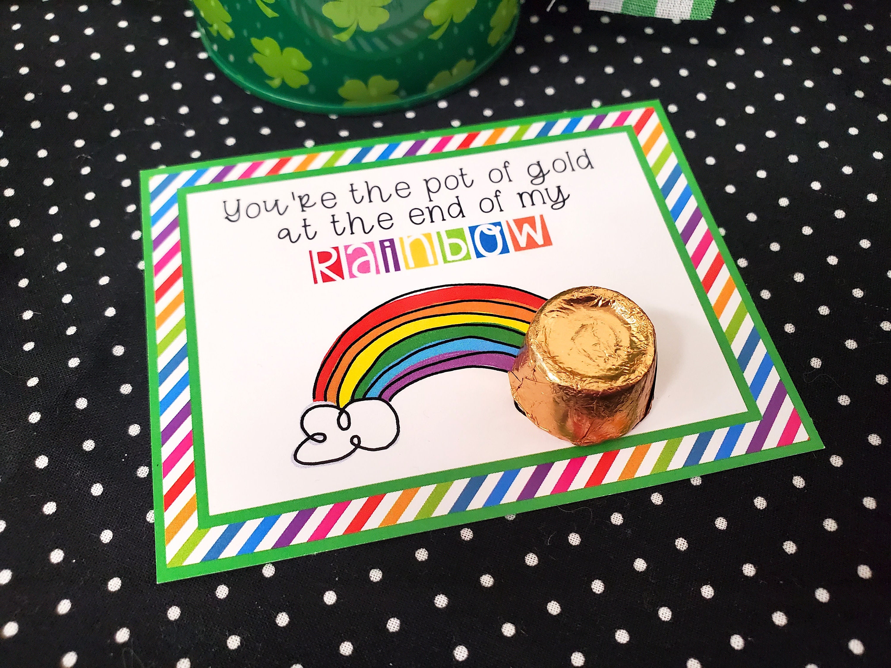 You're the Pot of Gold at the End of My Rainbow Gift Tags | Etsy