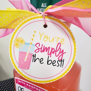 You're Simply the Best Gift Tags for Teachers or Parents, End of School ...