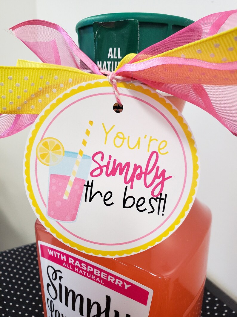 You're Simply the Best Gift Tags for Teachers or Parents, End of School ...