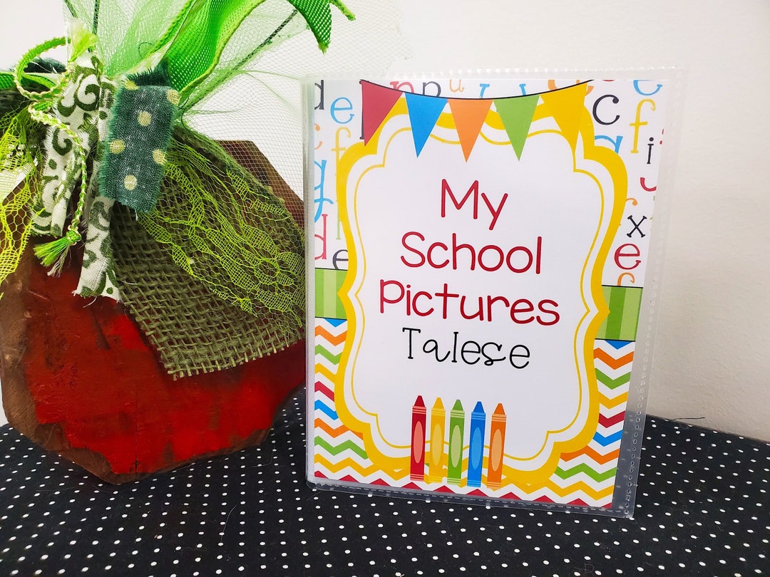 Kids School Photo Album, 4x6 School Scrapbook, My School Pictures Photo ...