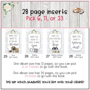 Gift Card Book for a Wedding Gift, BYO Gift Card Book, Bridal Shower ...