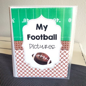 Football Photo Album, 4x6, 5x7, 8x10 Vinyl Photo Book, Family Memories ...