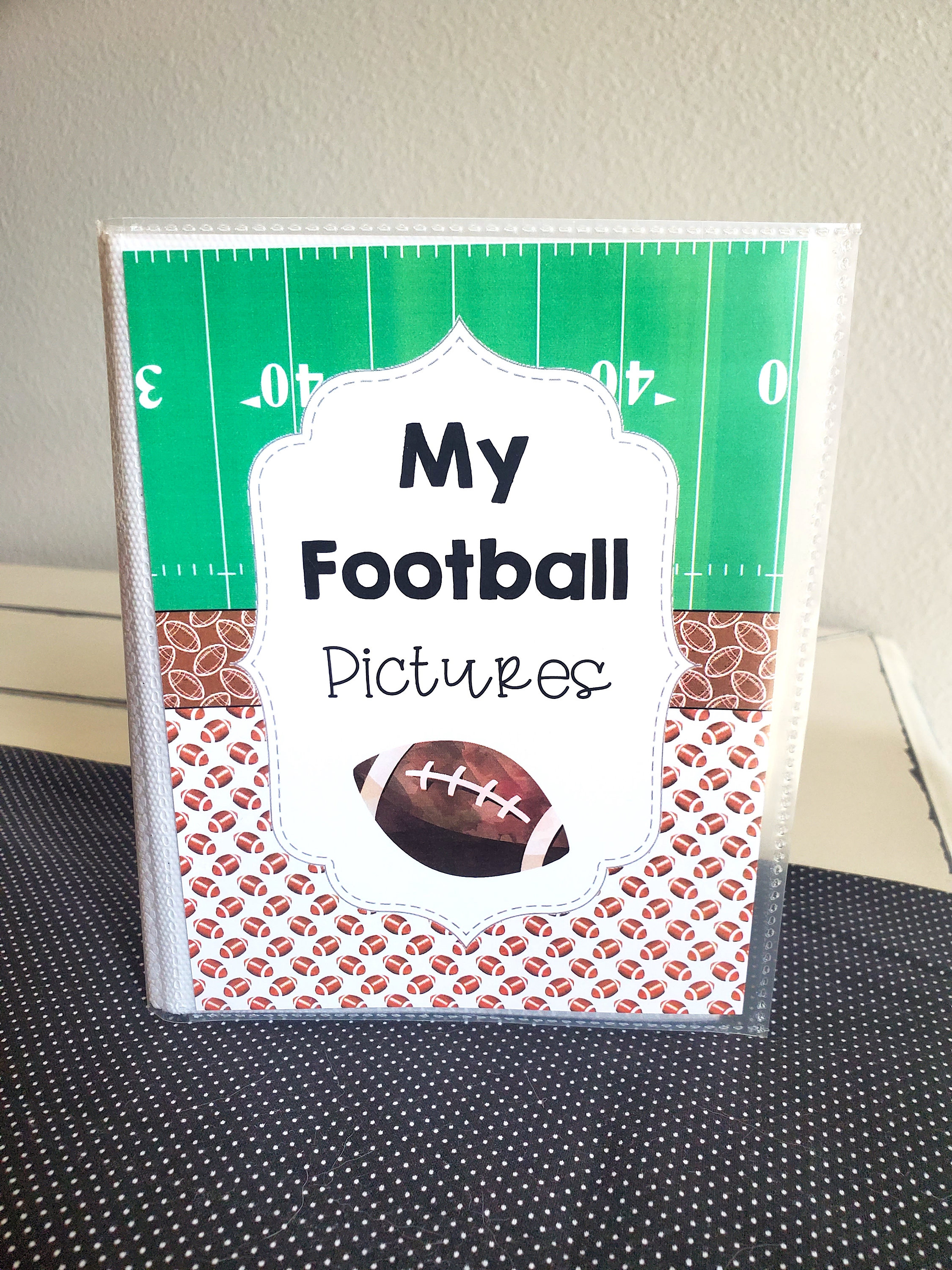 Football Photo Album 4x6 5x7 8x10 Vinyl Photo Book Family - Etsy