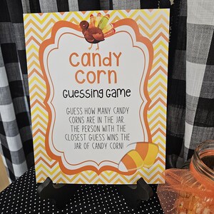 Candy Corn Guessing Game, Printable Candy Corn Guessing Game ...
