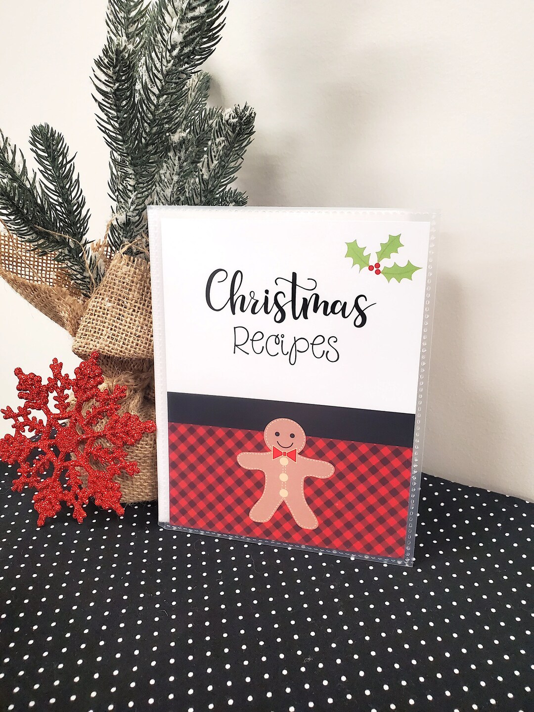 Christmas Recipe Book, 4x6 Recipe Photo Album, 48 Recipes/photos ...