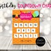 Birthday Countdown Chart, Printable Birthday Chart, Birthday Countdown ...