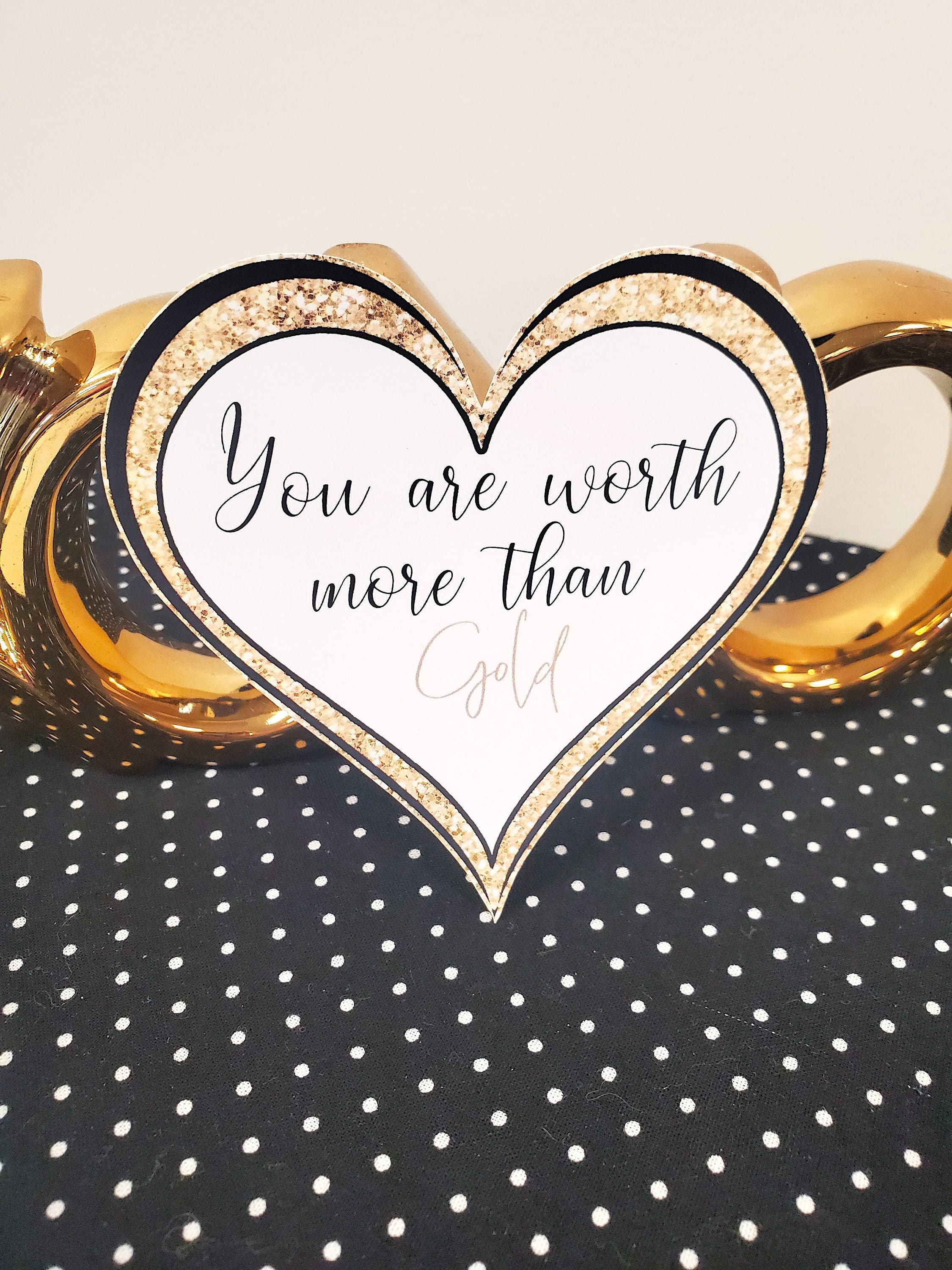 You Are Worth More Than Gold gift tags-St. Patrick's Day | Etsy