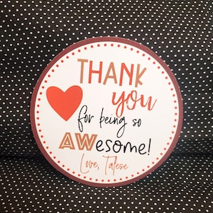 Thank You for Being so Awesome Gift Tags, Rootbeer Gift Tags, Printable ...