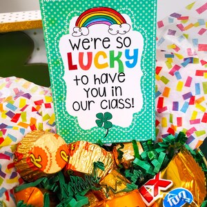 Student St. Patrick's Day Gift Tags, We're so Lucky to Have You in Our ...