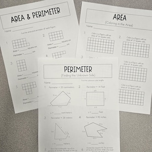 3rd Grade Math Worksheets, Math Bundle for 3rd Grade, 134 Pages, Math ...