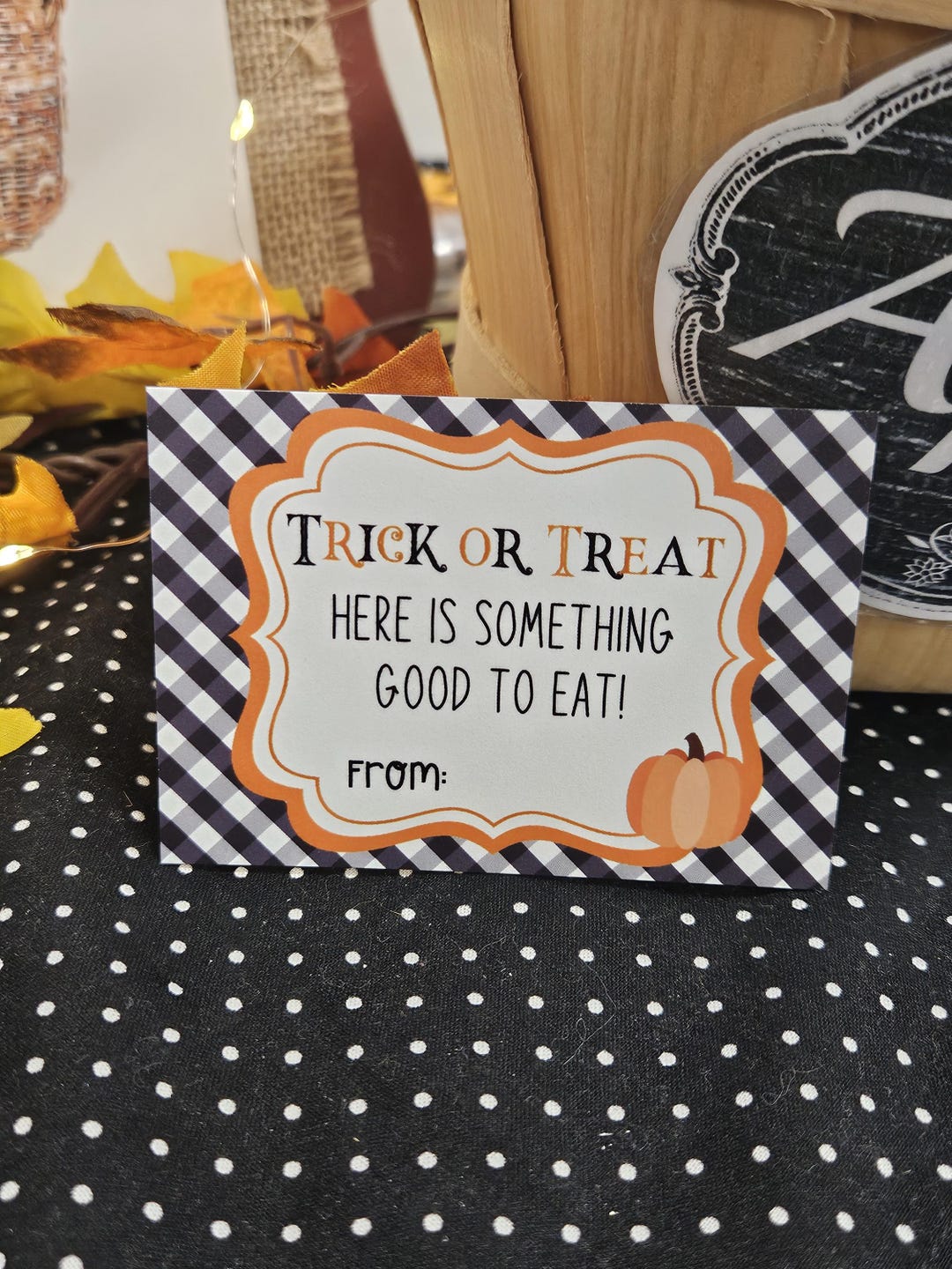 Halloween Printable Gift Tags, Trick or Treat Gift Tags, Printable Tags ...