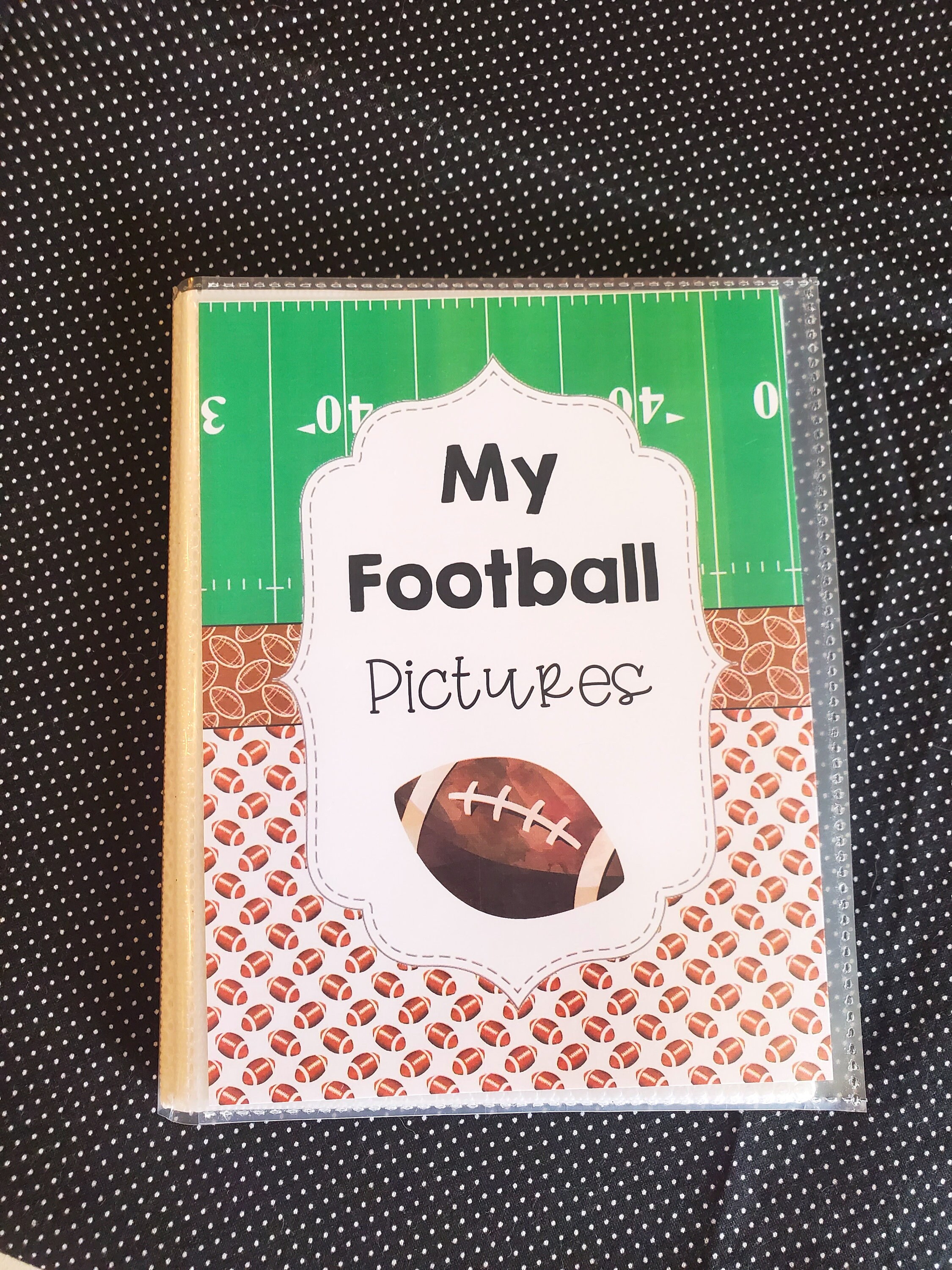 Football Photo Album 4x6 5x7 8x10 Vinyl Photo Book Family - Etsy