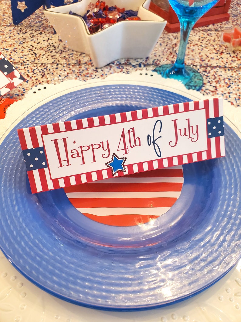 4th of July Candy Bag Toppers-4th of July Printables-July 4th | Etsy