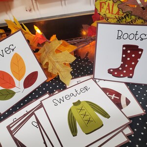 Fall Charades, Fall Cards for Pictionary, Memory, or Charades, Fall ...