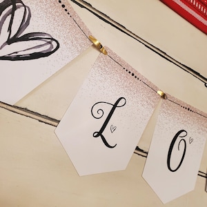 Printable Love Banner, Valentine's Day Banner, Wedding Banner ...