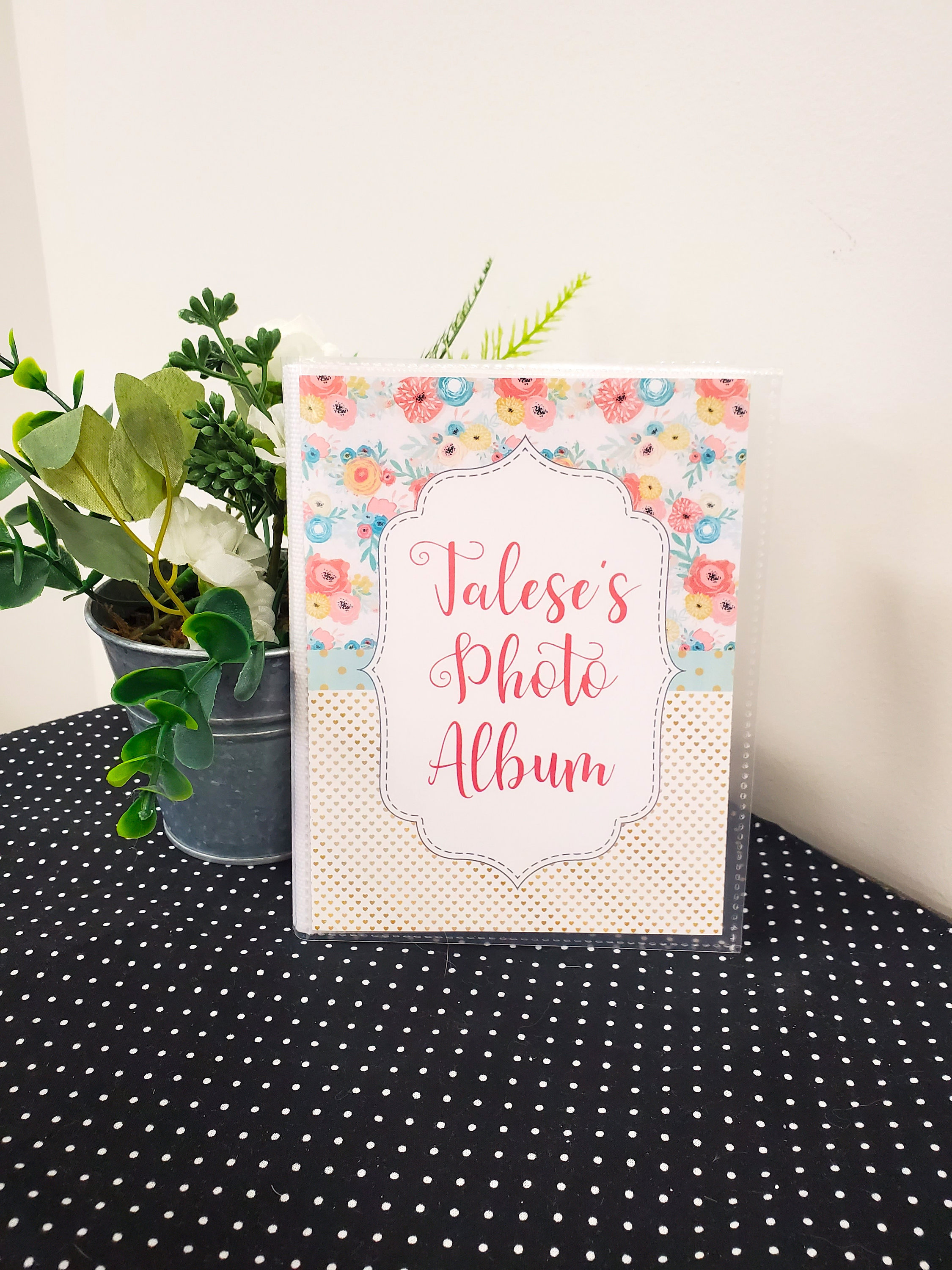 4x6 Floral Photo Album 5x7 Vinyl Photo Book 8x10 - Etsy