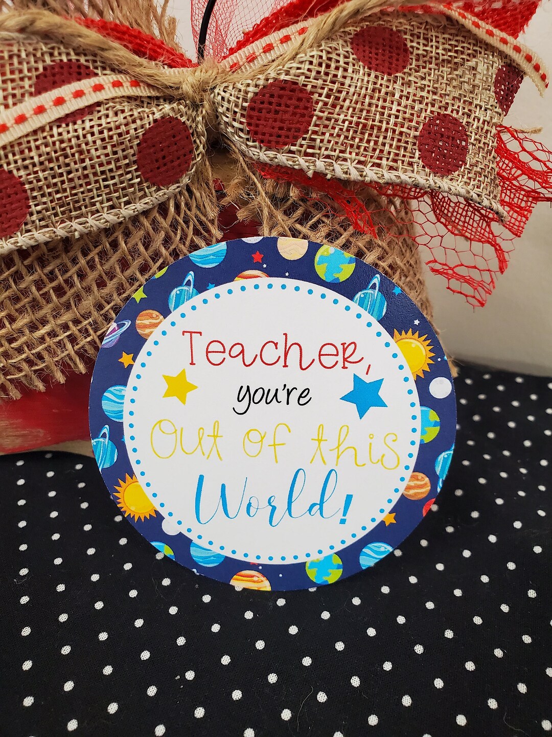 Teacher Appreciation Gift Tags: Space Theme (PDF) - Etsy