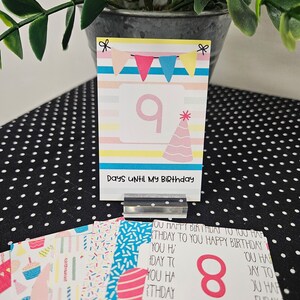 Birthday Countdown, Mini Birthday Countdown, Birthday Gift, Birthday ...