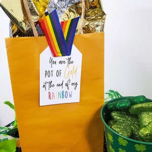 You Are the Pot of Gold at the End of My Rainbow Gift Tags, St. Patrick ...