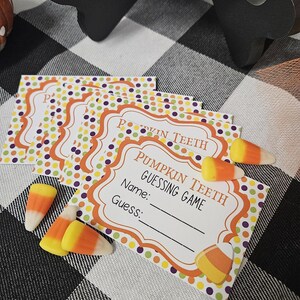 Candy Corn Guessing Game, Pumpkin Teeth Guessing Game, How Many Candy ...