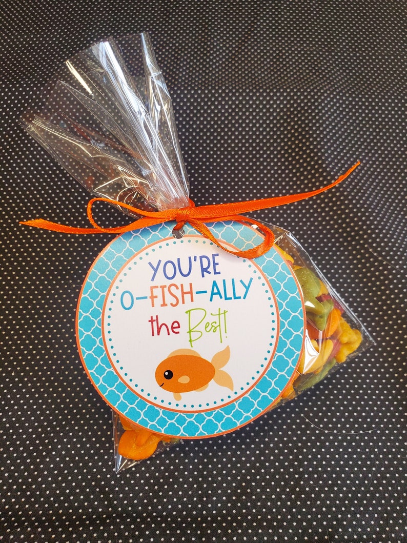You're O-fish-ally the Best Gift Tags, Fish Gift Tags, Printable Fish ...