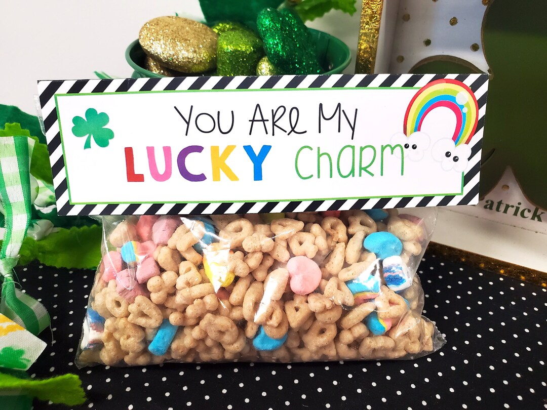 You Are My Lucky Charm Treat Bag Topper, St. Patrick's Day Bag Toppers ...