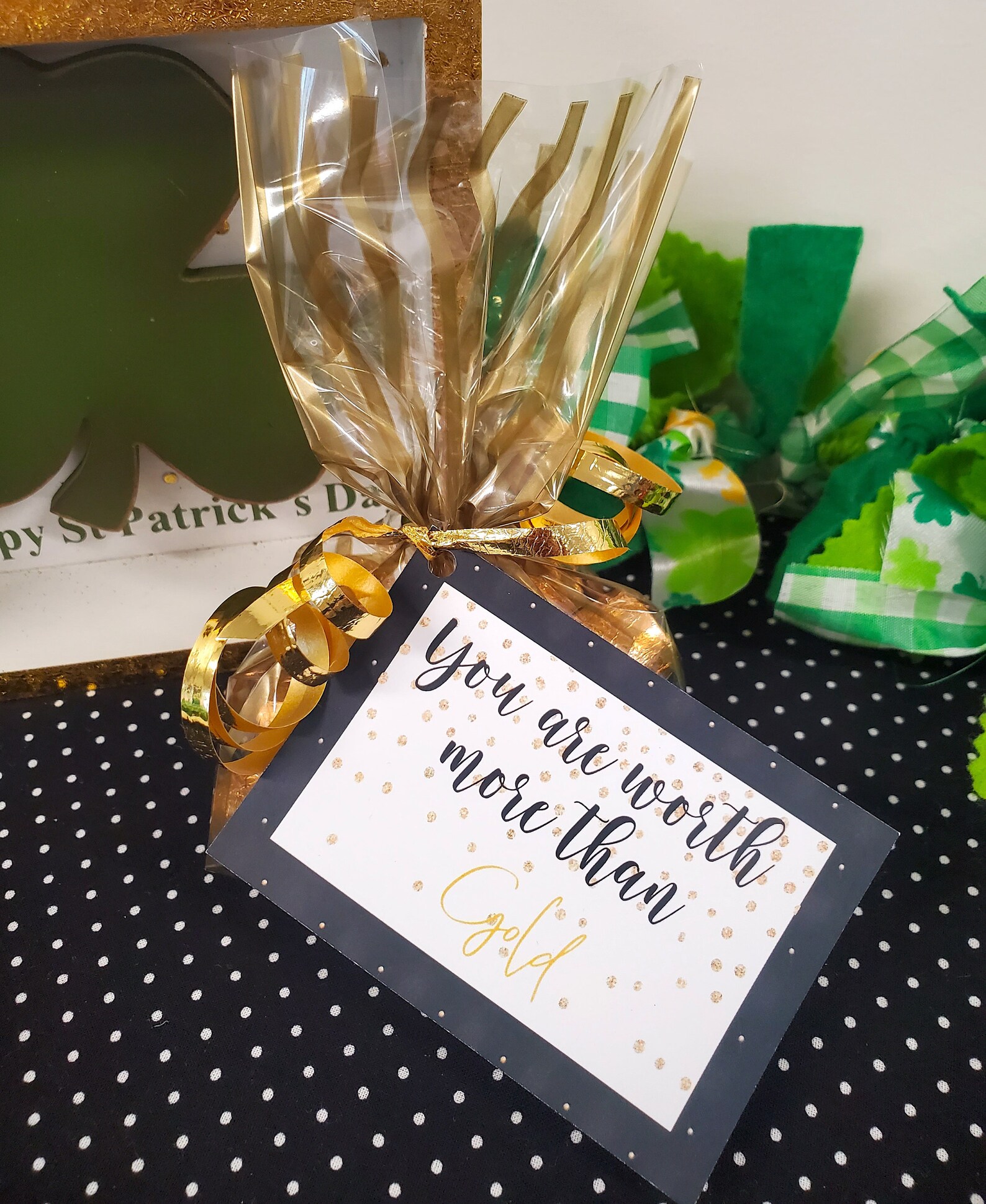 You Are Worth More Than Gold Gift Tags, St. Patrick's Day Printable ...