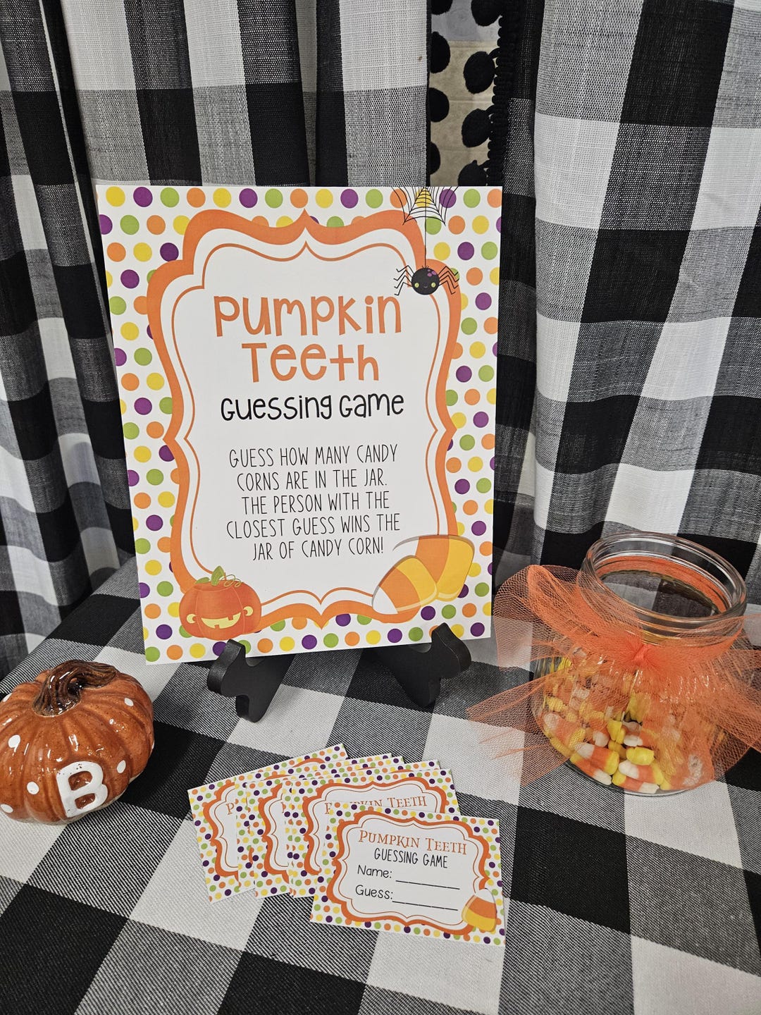 Candy Corn Guessing Game, Pumpkin Teeth Guessing Game, How Many Candy ...
