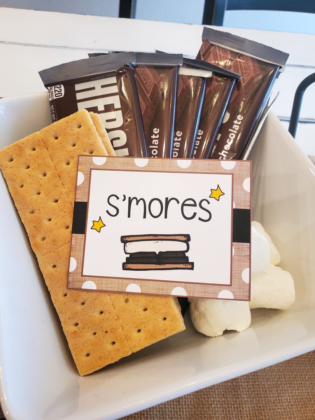 S'mores Gift Tags-s'mores Printables-digital Download-outdoor Party-s ...