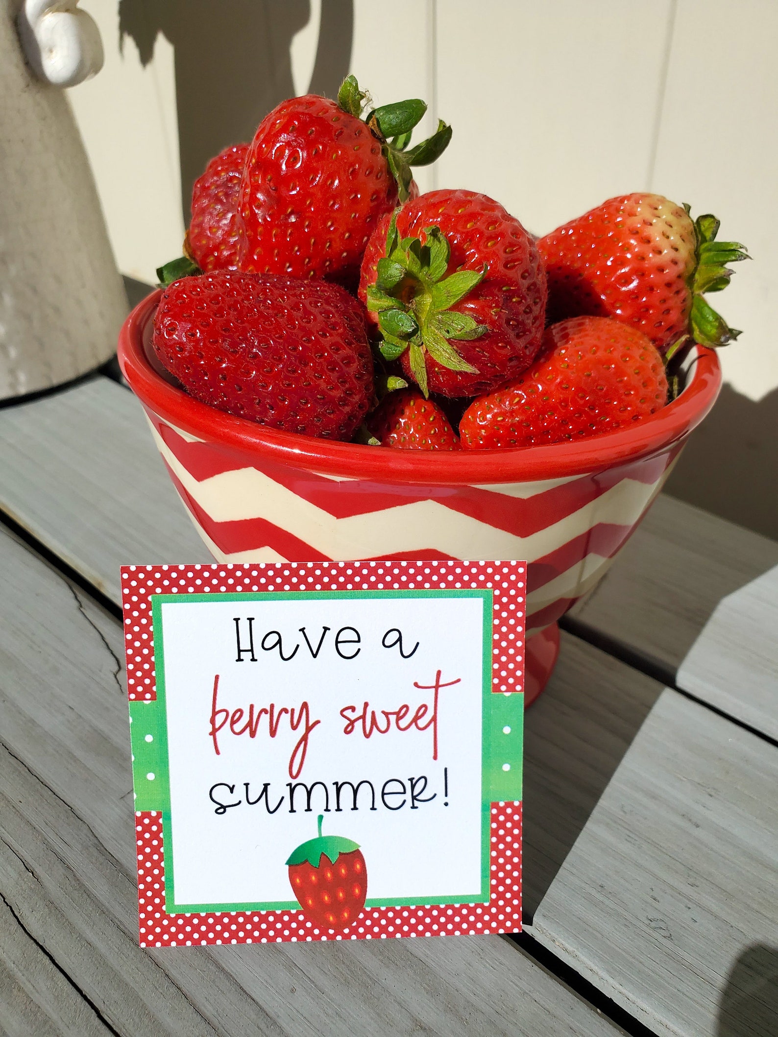 Have a Berry Sweet Summer Printable Gift Tags You Are Berry | Etsy
