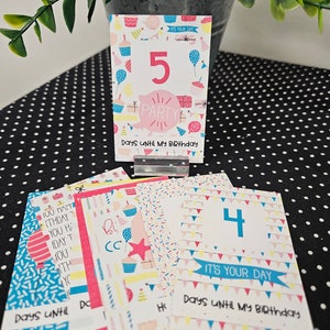 Birthday Countdown, Mini Birthday Countdown, Birthday Gift, Birthday ...
