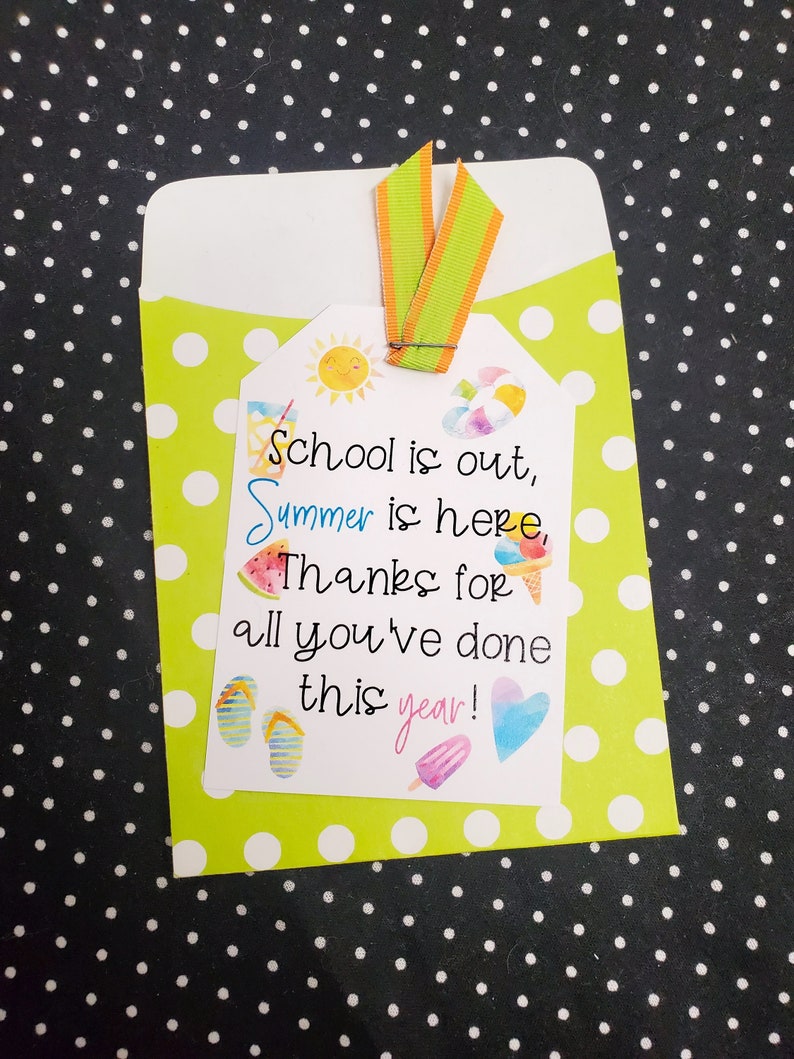 End of School Year Gift Tags for Teachers Printable Gift - Etsy