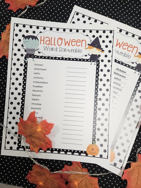 Hojas De Trabajo De Búsqueda De Palabras De Halloween Profes Papel