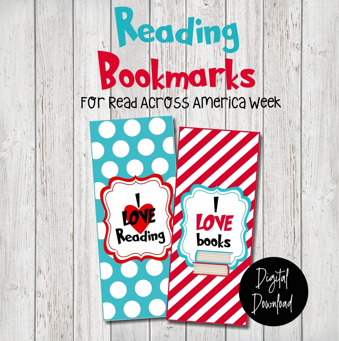 Reading Bookmarks, Reading Across America, Dr. Seuss Bookmarks ...