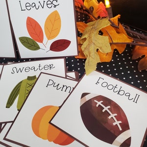 Fall Charades, Fall Cards for Pictionary, Memory, or Charades, Fall ...