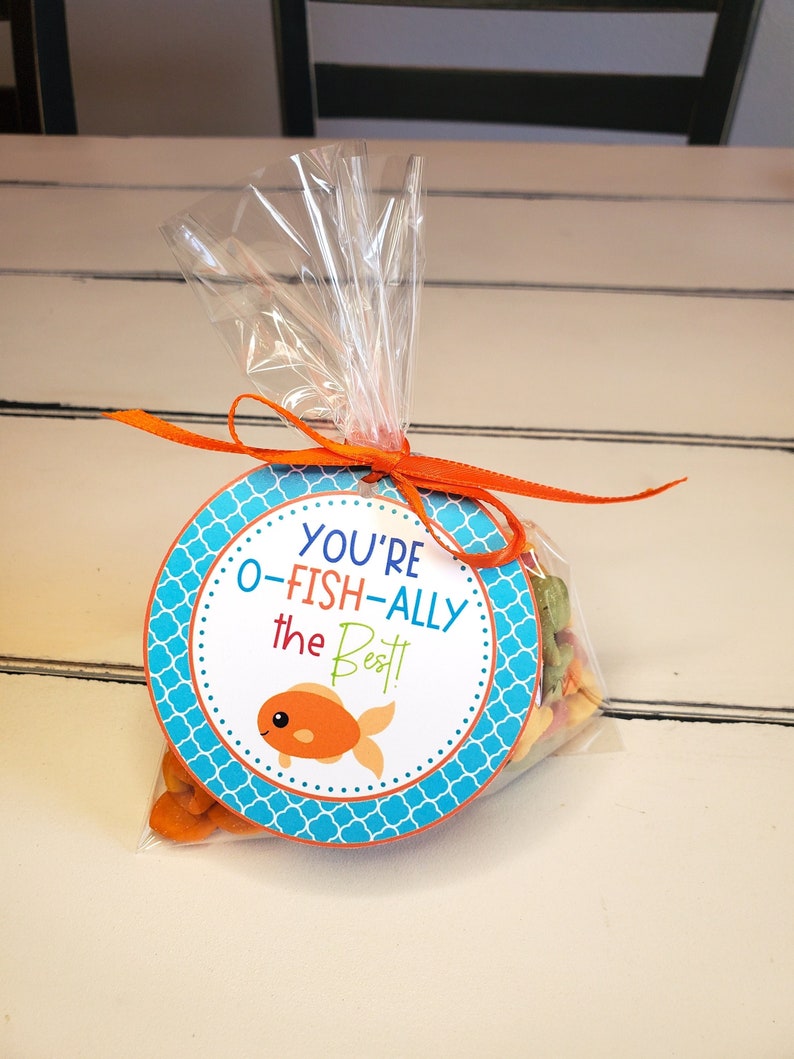 You're O-fish-ally the Best Gift Tags, Fish Gift Tags, Printable Fish ...