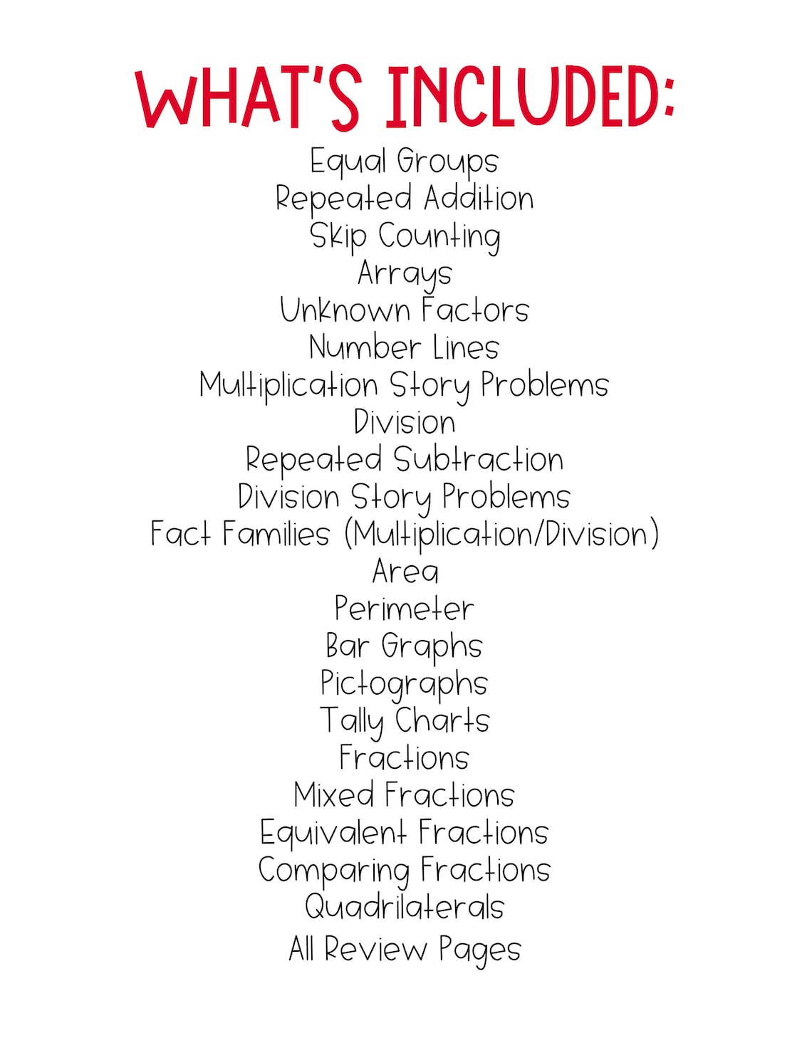 3rd Grade Math Worksheets, Math Bundle for 3rd Grade, 134 Pages, Math ...