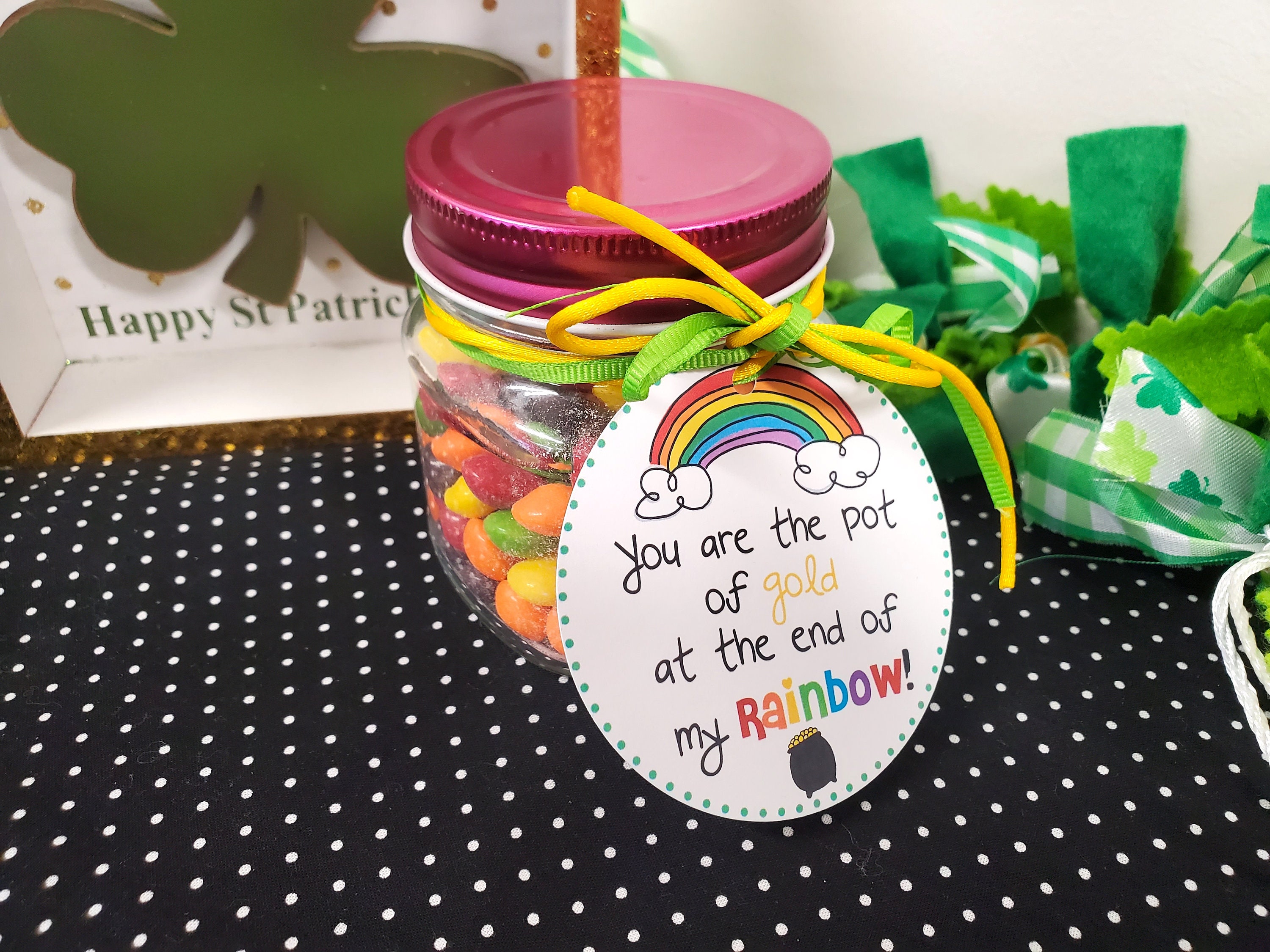You Are the Pot of Gold at the End of My Rainbow Gift Tags, St. Patrick ...