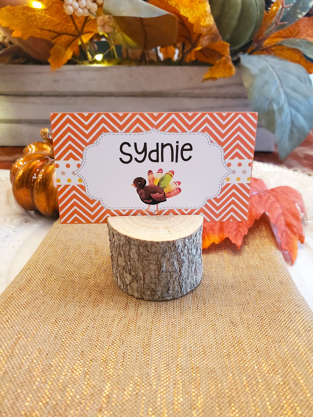 Thanksgiving Place Setting Name Cards, Place Cards, Dinner Thanksgiving ...