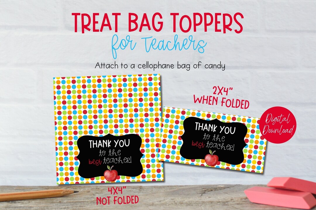 Best Teacher Bag Topper, Teacher Appreciation Week, Teacher Gifts ...