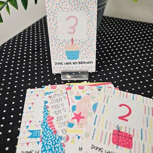 Birthday Countdown, Mini Birthday Countdown, Birthday Gift, Birthday ...