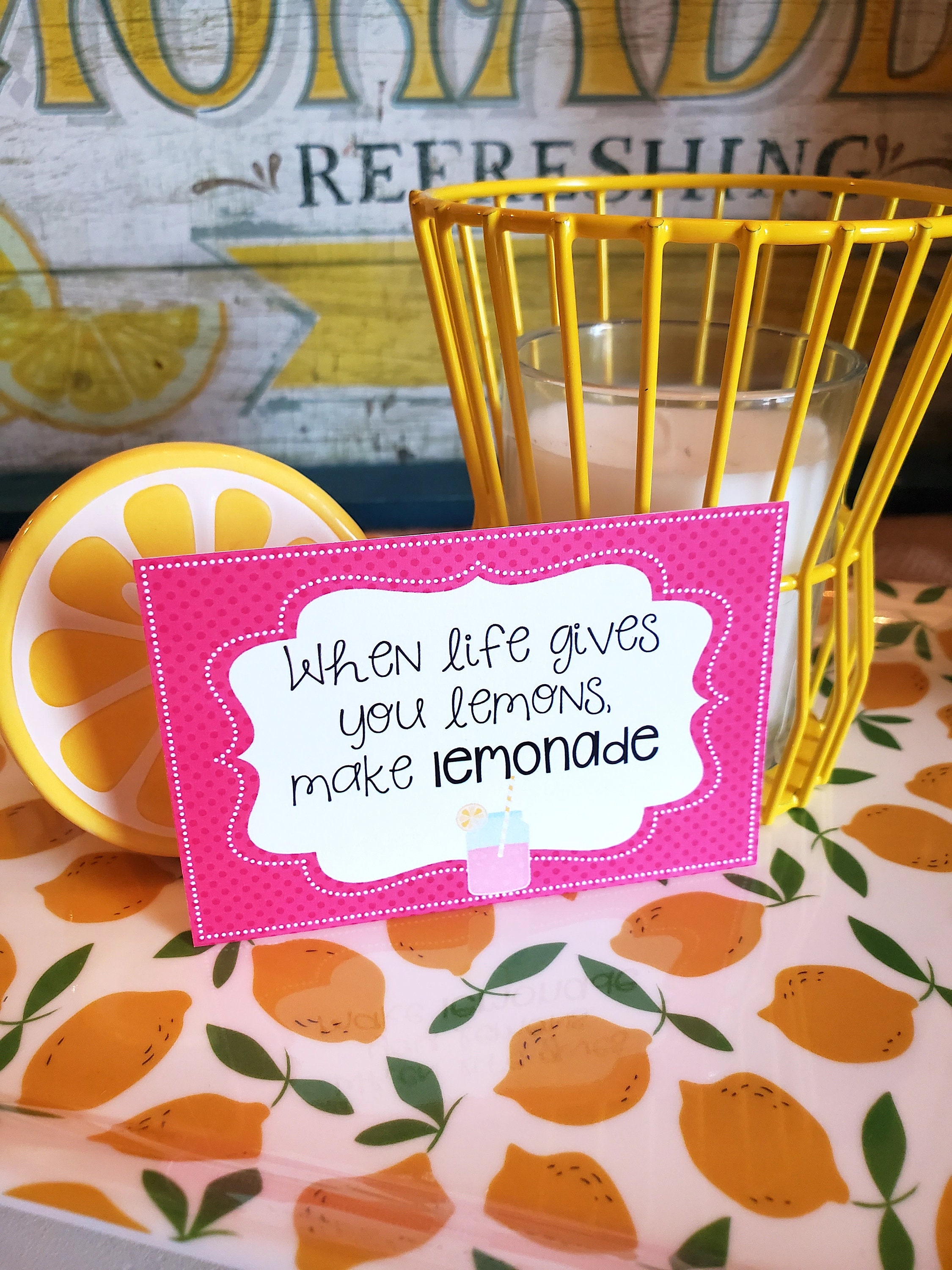 Pink Lemonade printable tags-Summer Printables-Pink | Etsy
