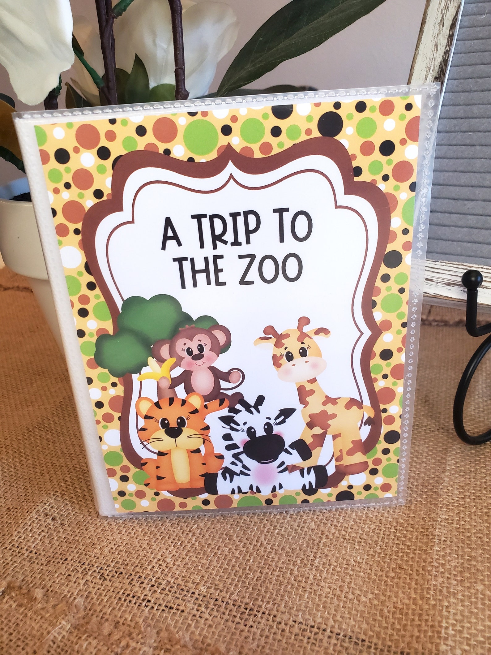 Zoo Photo Album, Kids Photo Album, Zoo Memory Book for Kids, 4x6 Photo ...