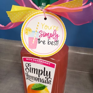 You're Simply the Best Gift Tags for Teachers or Parents, End of School ...