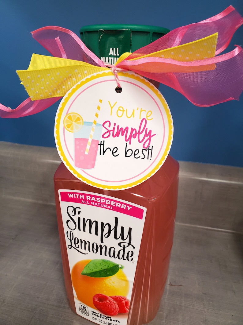 You're Simply the Best Gift Tags for Teachers or Parents, End of School ...